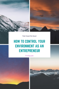 How to Control Your Environment as an Entrepreneur - frivilo.com
